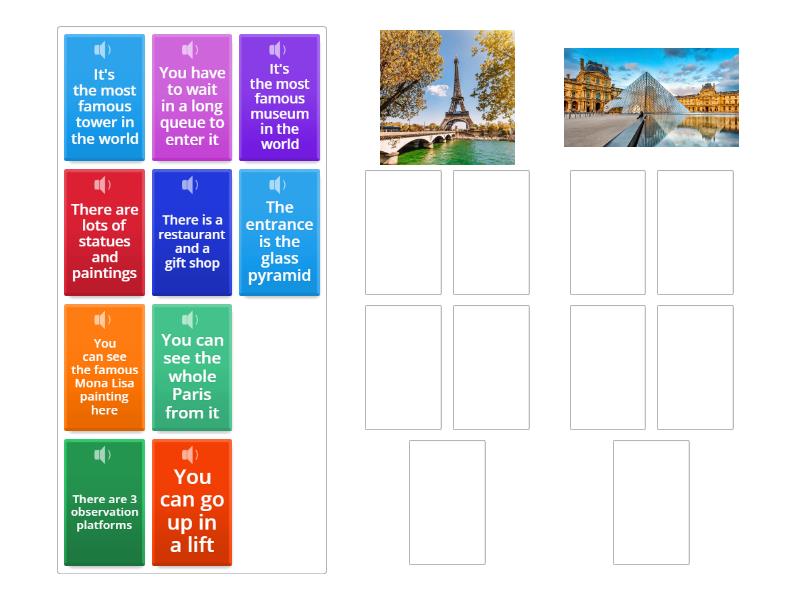 France - sights (sorting) - Group sort