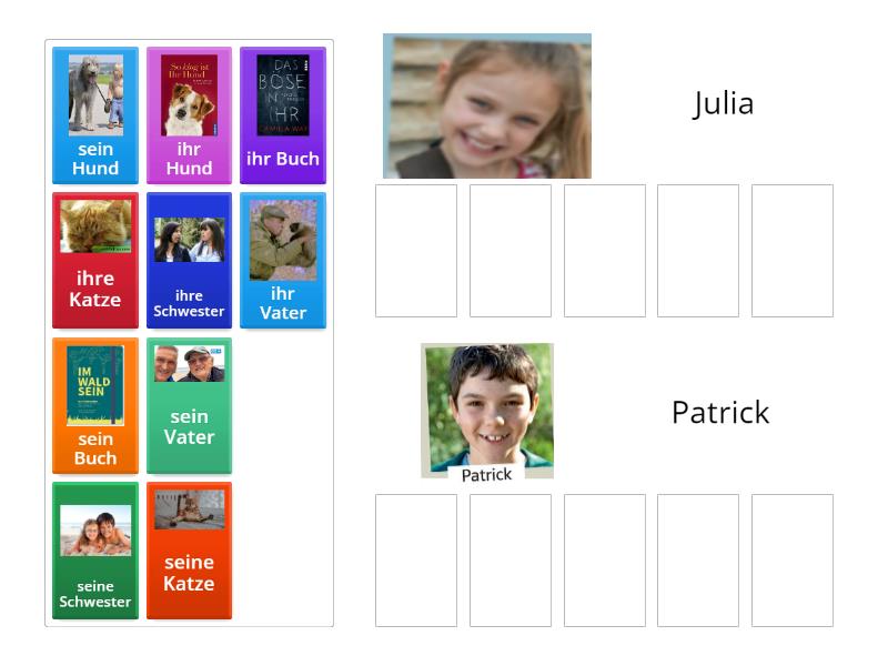 ihr - ihre - sein - seine - Group sort