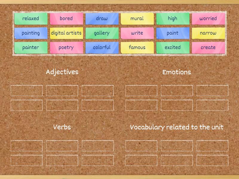 artful expressions - Group sort