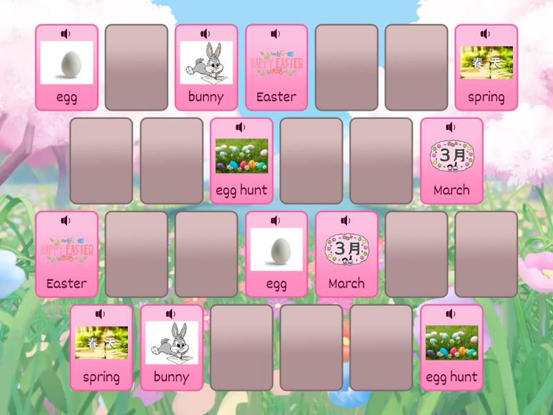 EASTER&WORDS - Matching pairs
