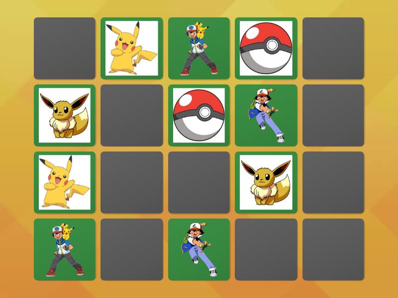 Memoria pokemon - Matching pairs