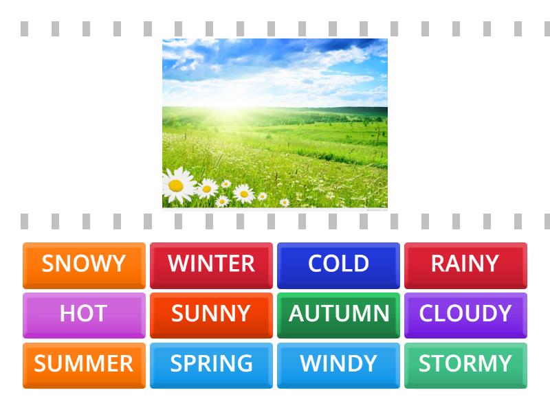 Seasons and weather Match - Find the match