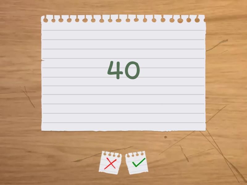 Numbers_31_40 - Flash cards