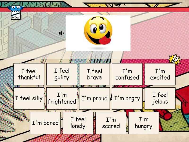 Feelings and Emotions- How are you? / How do you feel? - Find the match