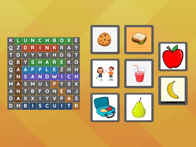 FF 1 Unit 9 Lunch time word search - Wordsearch