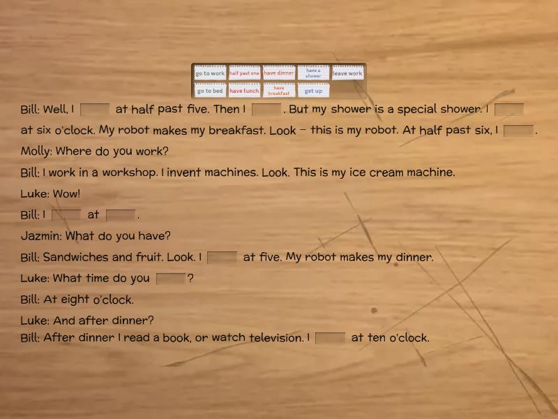 8 Uncle Bill Listening (IE3) - Complete the sentence
