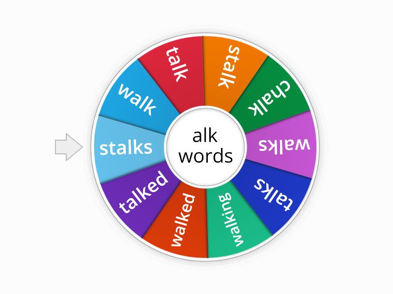 alk letter string - Spin the wheel