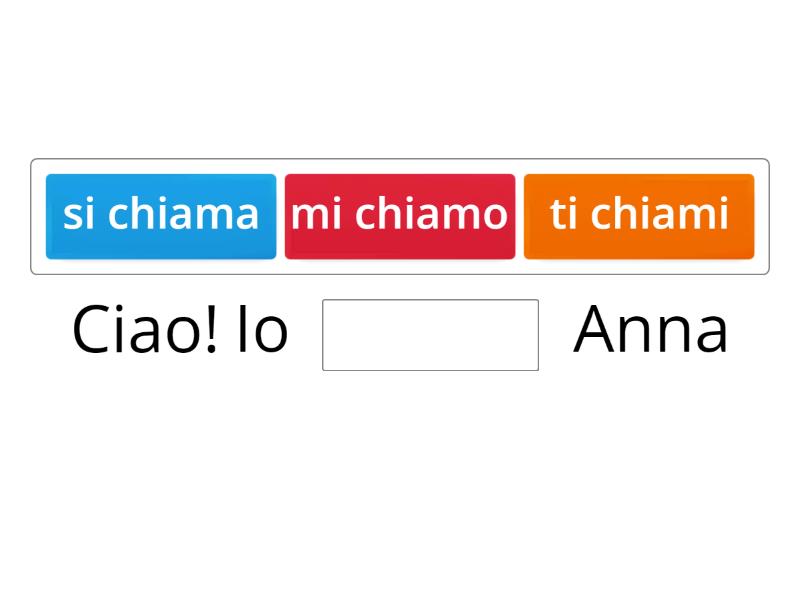 VERBO CHIAMARSI - Complete the sentence
