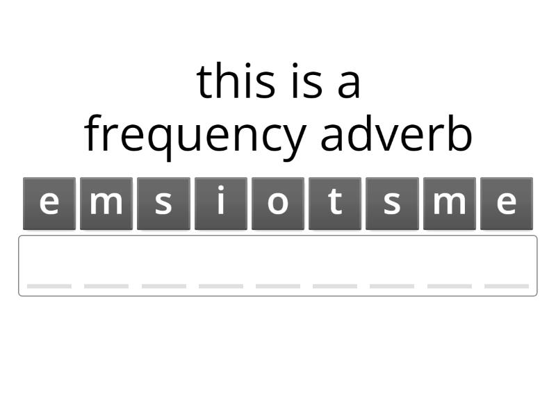 Spelling practice - Anagram