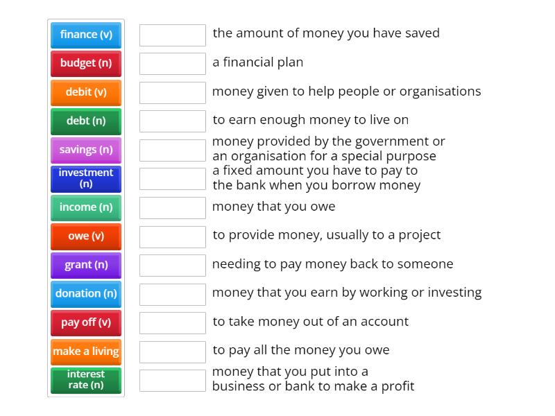 Empower B2 Vocab 8A - Match up