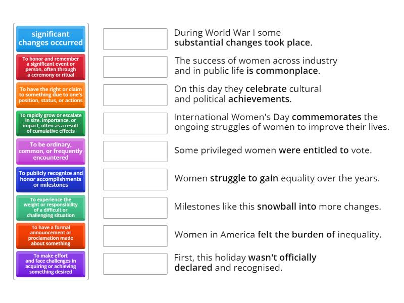 IWD meaning - Match up