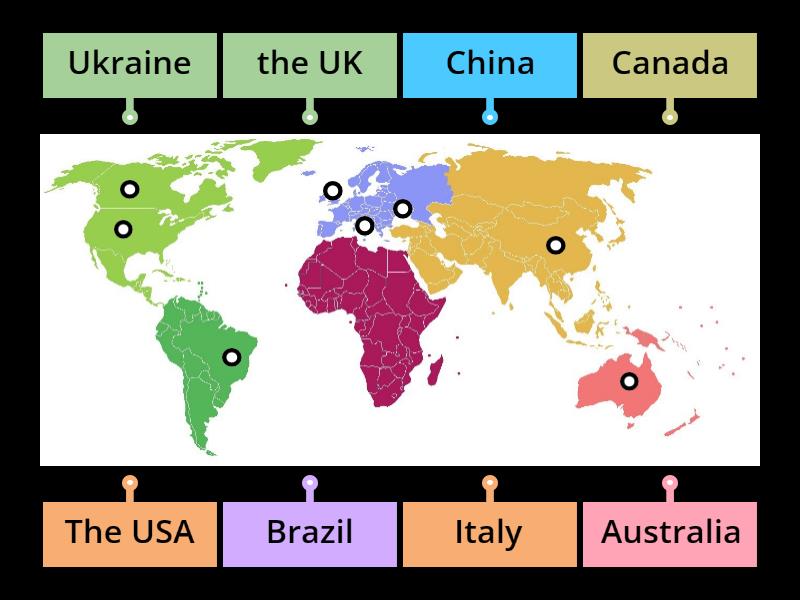 Countries - Labelled diagram