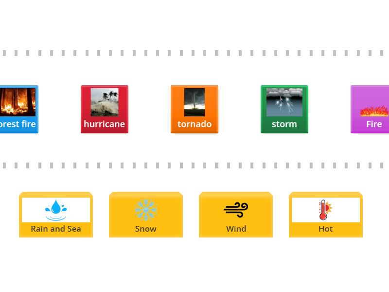 5. NATURAL DISASTERS - Speed sorting