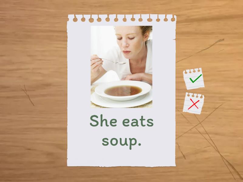 Say the sentences in Past Simple: I cook - I cooked. - Flash cards