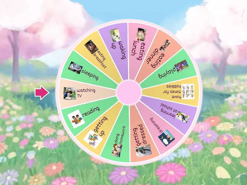 Daily Activities / YW1 Unit 5 - Spin the wheel