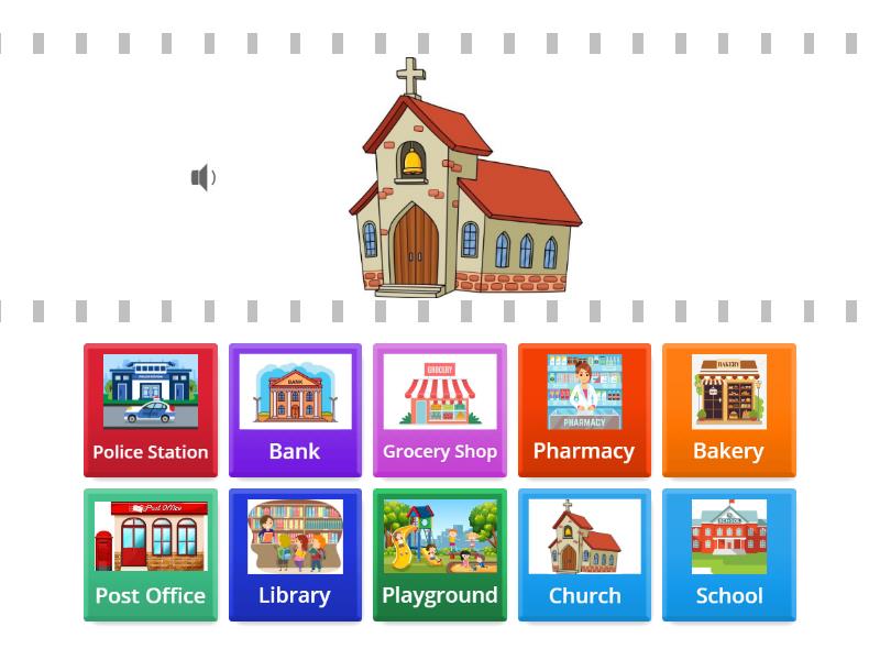 Important Places in my Community - Find the match