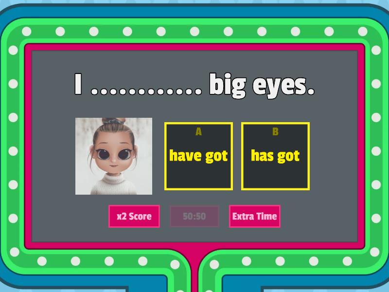 Have got has got (Smart junior 3 Unit 1 ) - Gameshow quiz