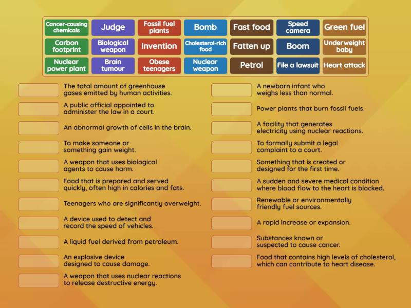 Harmful inventions. - Match up