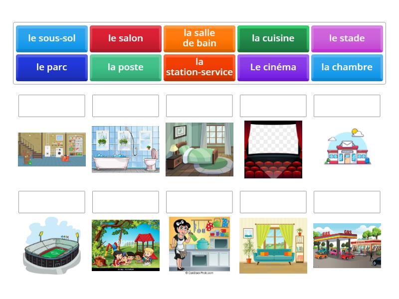 Les lieux, 2 (niveau 1) - Match up
