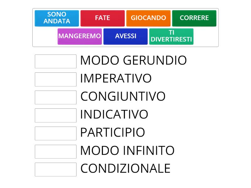 MODI DEI VERBI - Match up