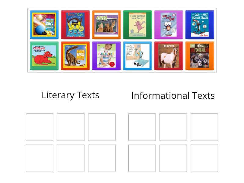 Informational or Literary Text - Group sort