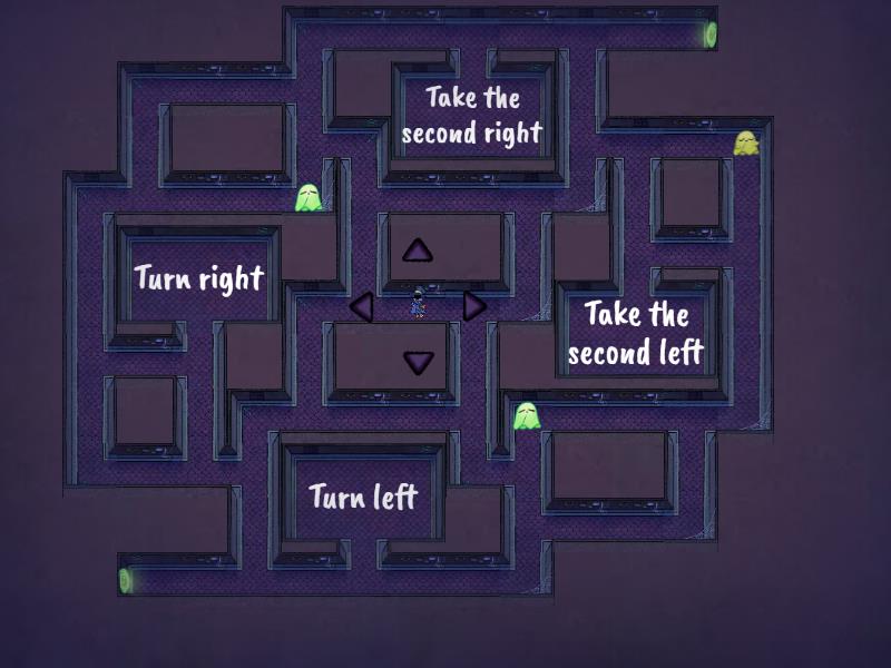 giving directions - Maze chase