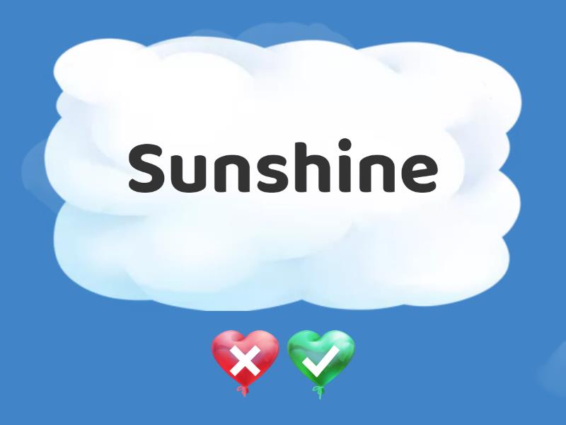 Weather conditions - Flash cards