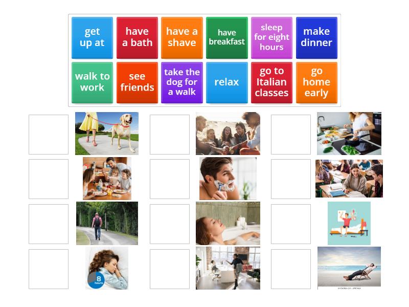 EF Elem 4B Daily routines Part 2 - Match up