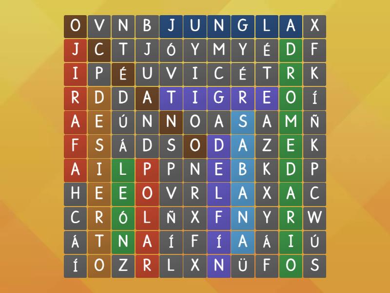 Los Ecosistemas - Sopa de letras