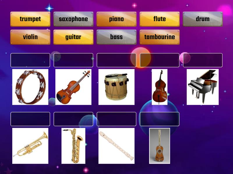 C01- Musical instruments - Match up