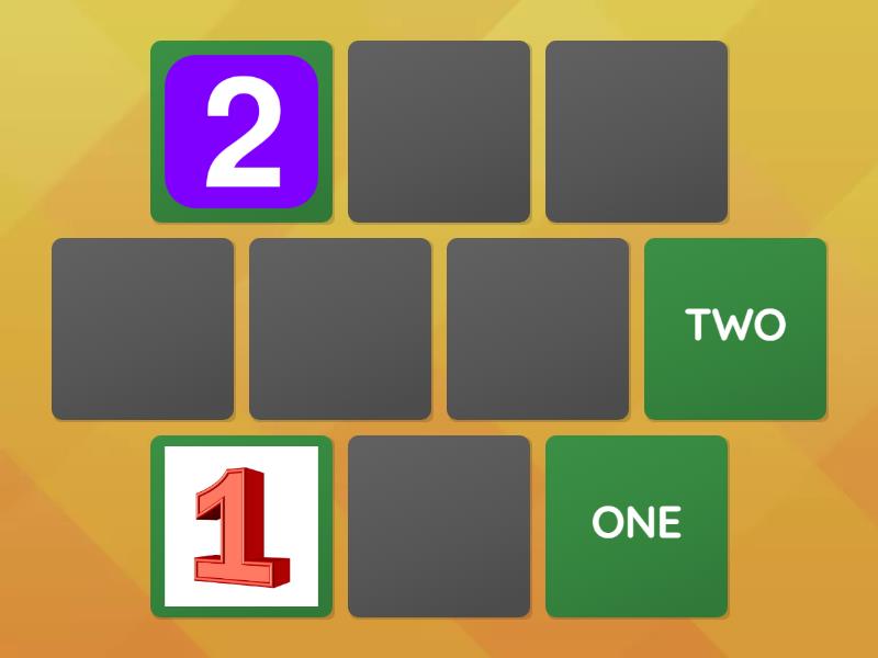 NUMBERS - Matching pairs