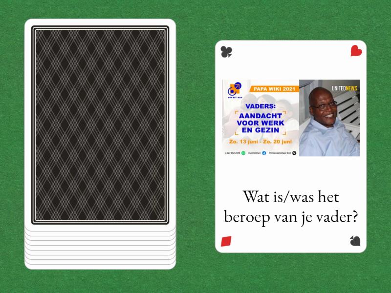 Rondje over 'werk' - Cartas al azar