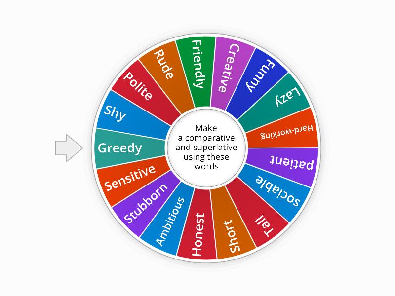 Comparative - Spin the wheel