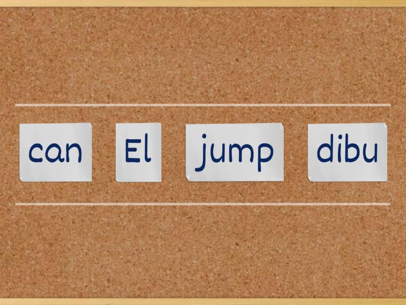 Unit 6 - 2C - Put the words in order - Reordenar