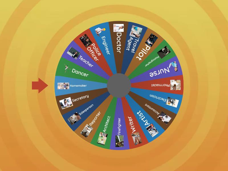 OCCUPATIONS L4 ADULTS T-T - Spin the wheel