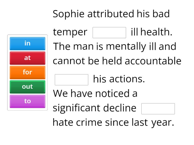 Law Enforcement Prepositions - Complete the sentence