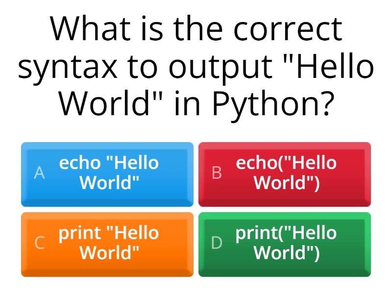 Python Quiz Questionário 8809