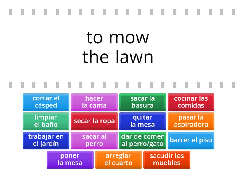 Los Quehaceres - Find the match