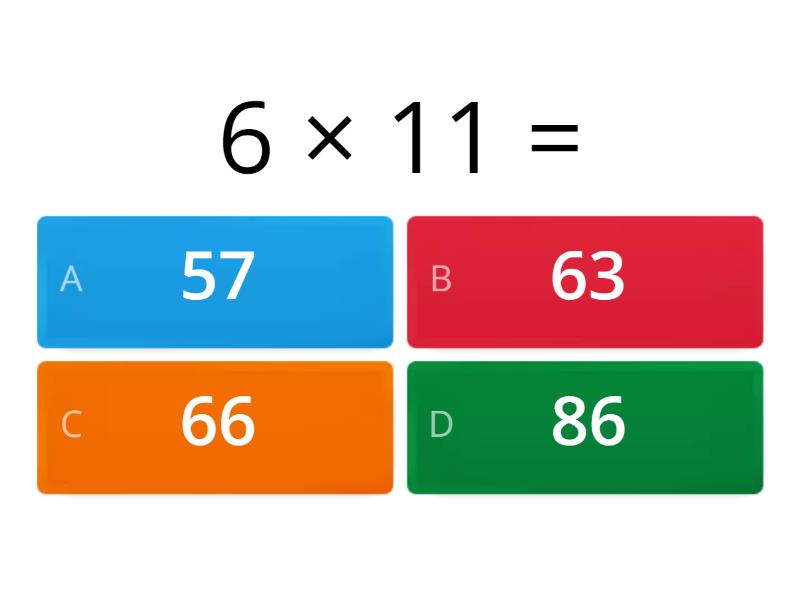 Multiplication 6 - Quiz