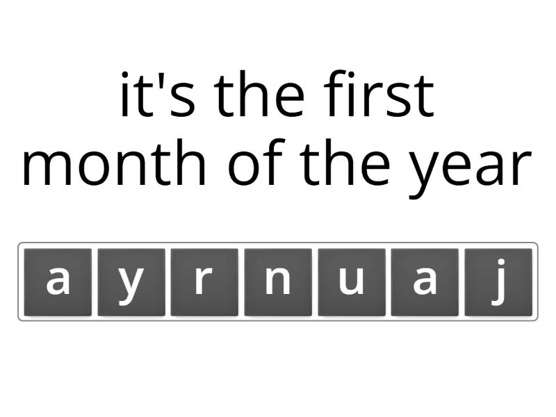 months - Anagram