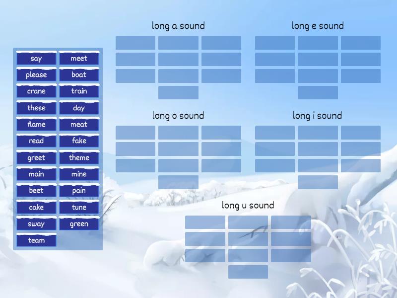 silent e - Group sort