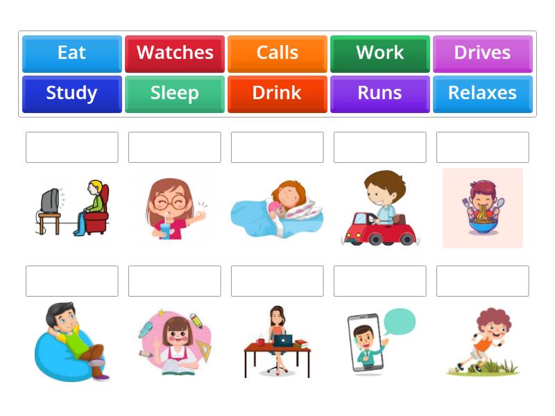 Present Simple - Do/Does - Match up