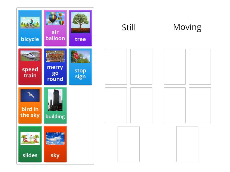 moving objects - Group sort moving objects - Group sort