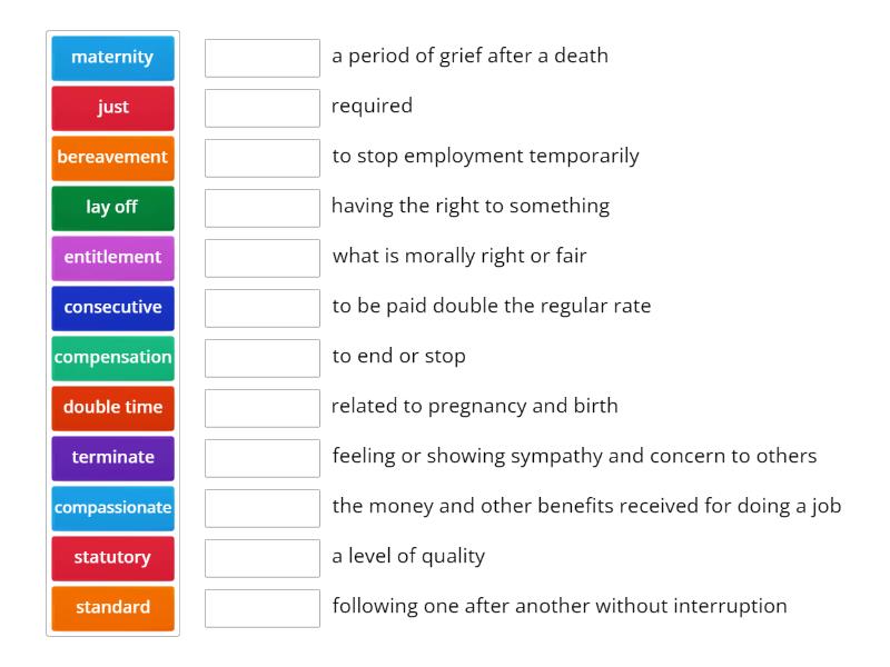 Employment Standards Match Up