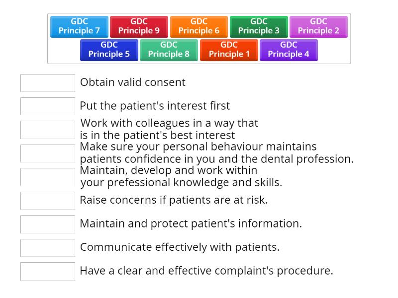 GDC Principals - Match up