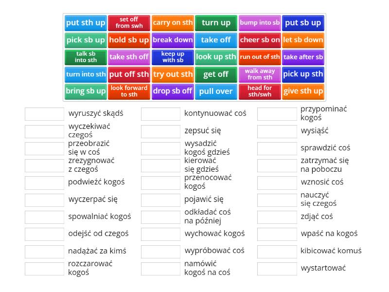 Focus 3 Unit 3 Use of English - Match up