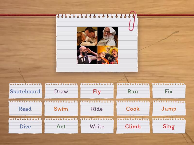 WWS Unit 5 Things I can do - Find the match
