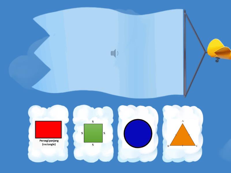 Mengenal nama dan bentuk geometri - Find the match