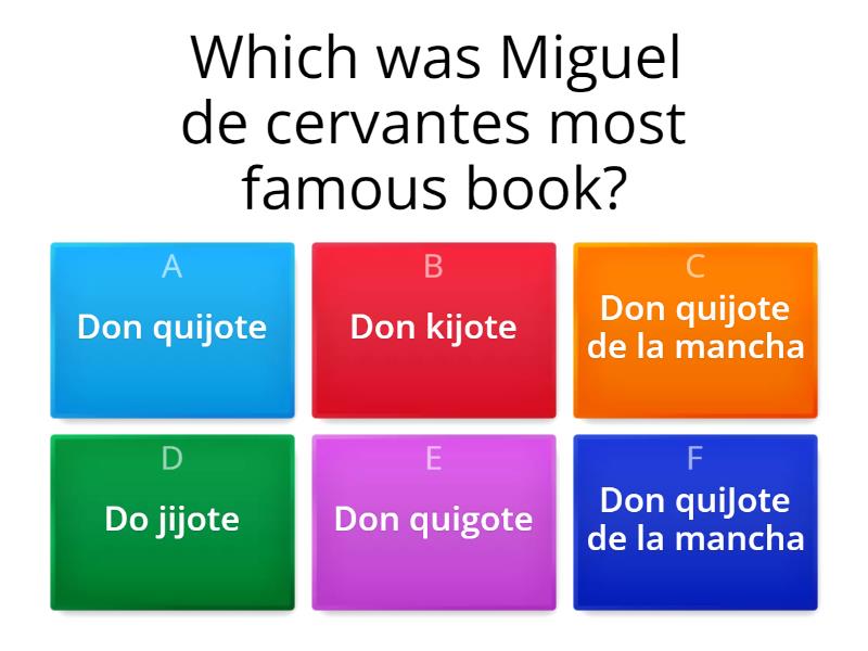 Miguel de Cervantes - Quiz
