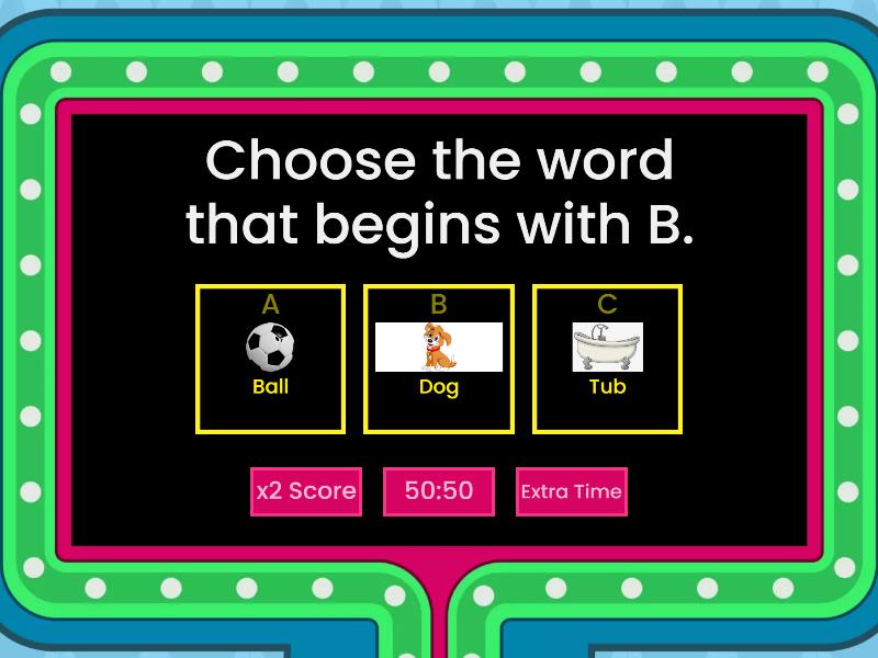 Phonics - Gameshow quiz